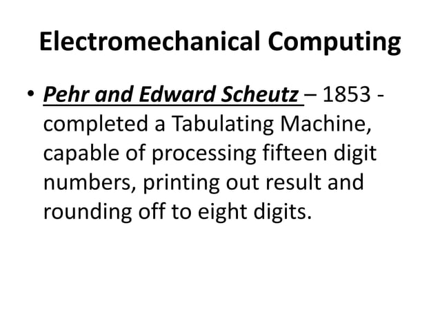four-basic-periods-of-computer-history | PPTX | Science