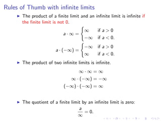 Lesson 4: Limits Involving Infinity | PDF