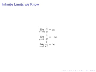 Lesson 4: Limits Involving Infinity | PDF