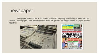 THEVARIOUSMEDIAINTHEAGE OF INFORMATION.. | PPTX