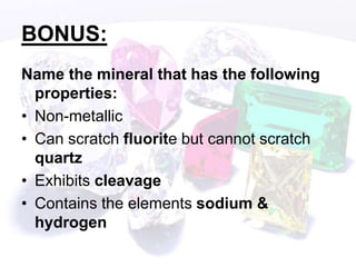 Lesson 4-minerals-and-rocksss (1) | PPT
