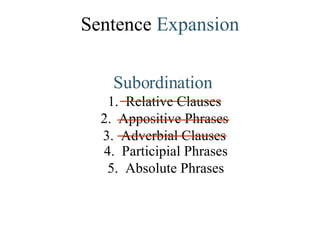 Lesson 4: Sentence Combining | PPT