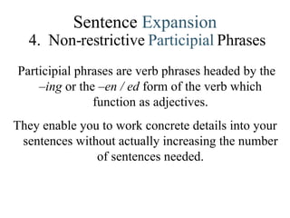 Lesson 4: Sentence Combining | PPT