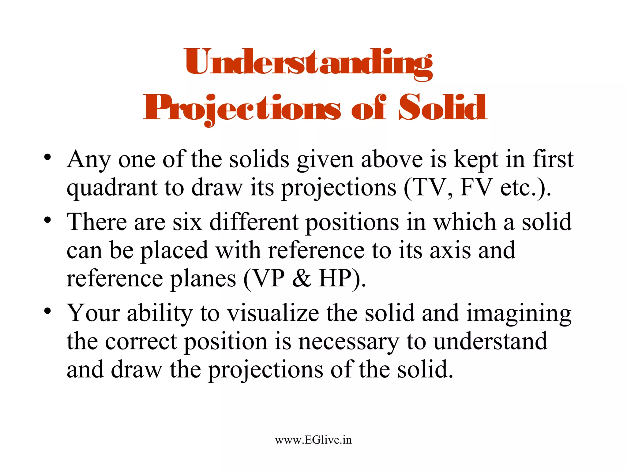 Lesson 4-solids-i | PPT | 3-D Graphics | Computer Software and Applications