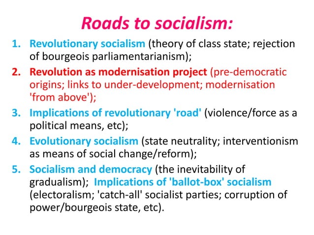 Lesson 4--the-roads-to-socialism | PPT
