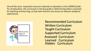 Preparing the curriculum planning or creating | PPTX