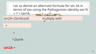 Analytic Trigonometry: Odd and Even Identities, Sum and Difference ...