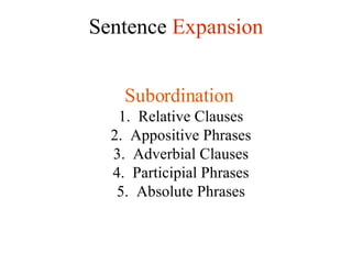 Lesson 5: Deconstructing Sentences | PPT