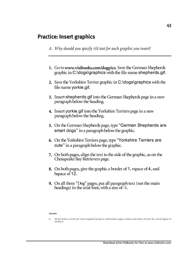 HTML Lesson 5-insert-and-align-graphics | PDF