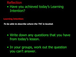 Lesson 5 - Intro To Tvc | PPT