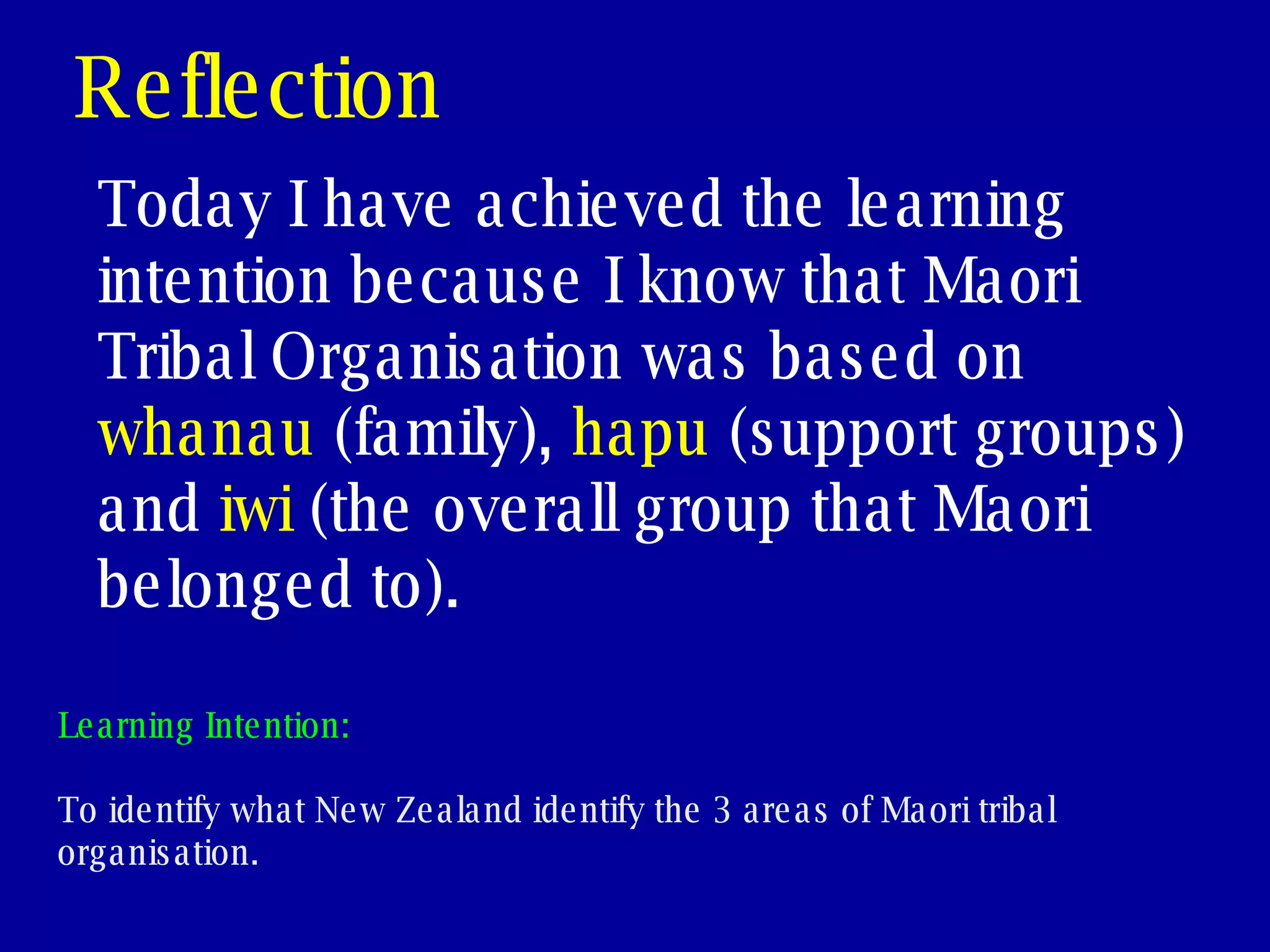 Lesson 5 - Maori culture | PPT
