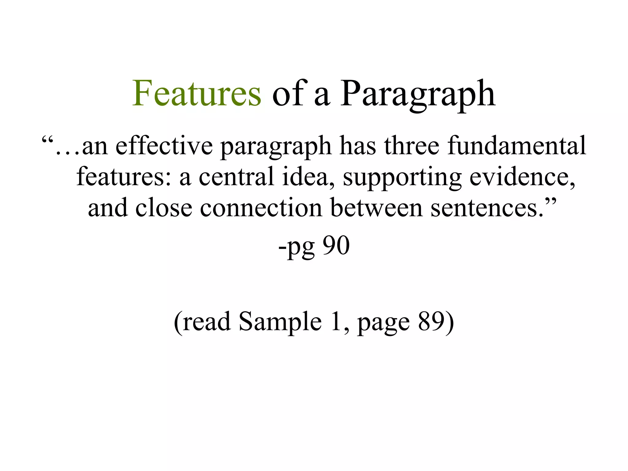 Lesson 5 Paragraphs | PPT