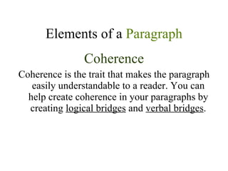 Lesson 5 Paragraphs | PPT