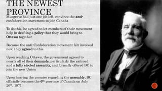 BC and Canadian Confederation a PowerPoint | PPTX