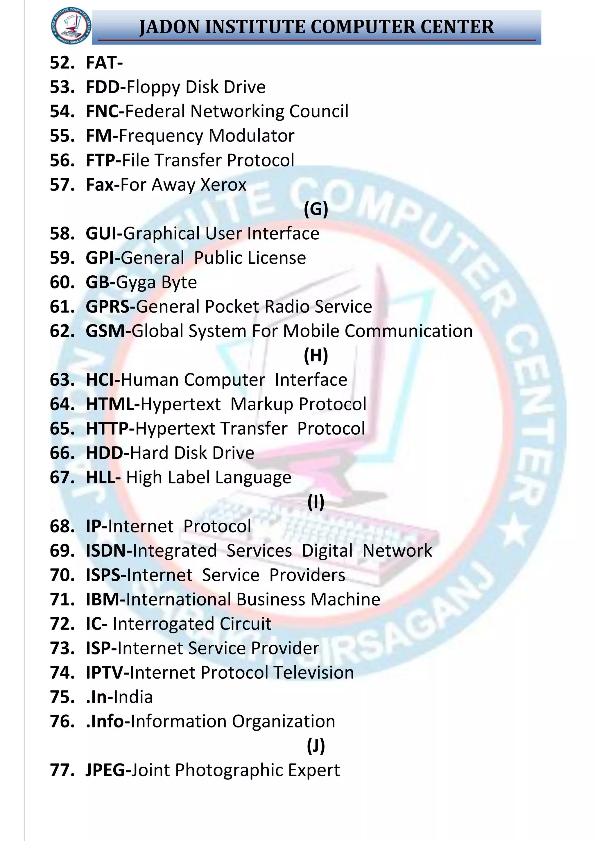 Lesson 5 full form | PDF