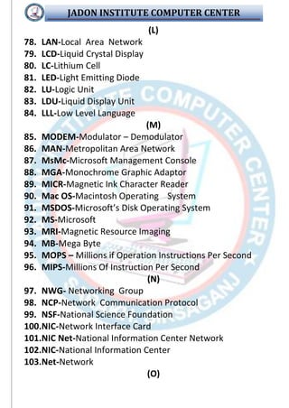 Lesson 5 full form | PDF
