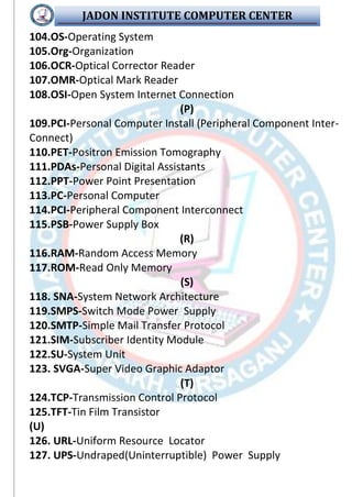 Lesson 5 full form | PDF