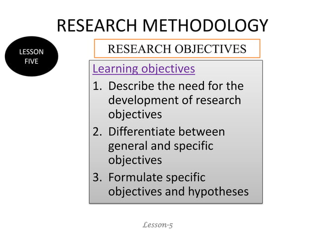 Lesson 5 research objectives | PDF | Educational Assessment | Education