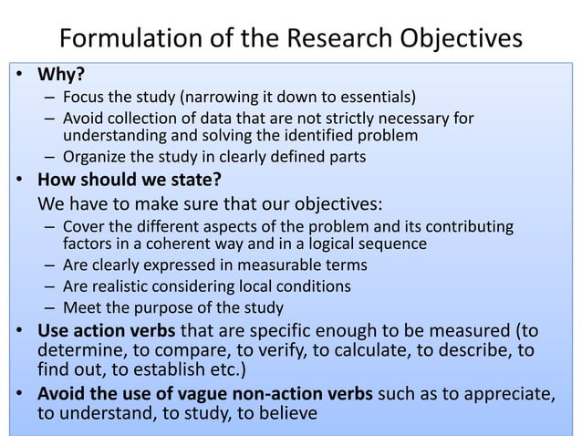 Lesson 5 research objectives | PPT