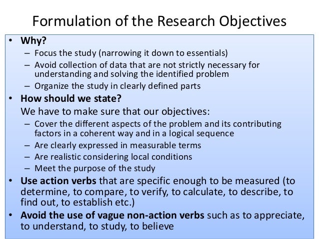 Lesson 5 research objectives