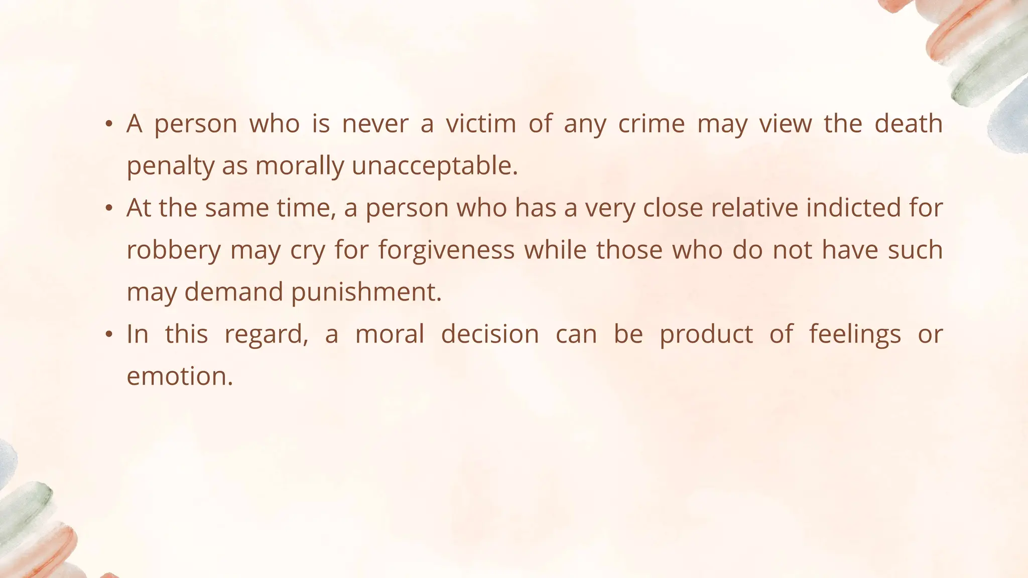 FEELINGS AND MORAL DECISION-MAKING IN ETHICS | PPTX