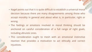 FEELINGS AND MORAL DECISION-MAKING IN ETHICS | PPTX