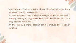 FEELINGS AND MORAL DECISION-MAKING IN ETHICS | PPTX