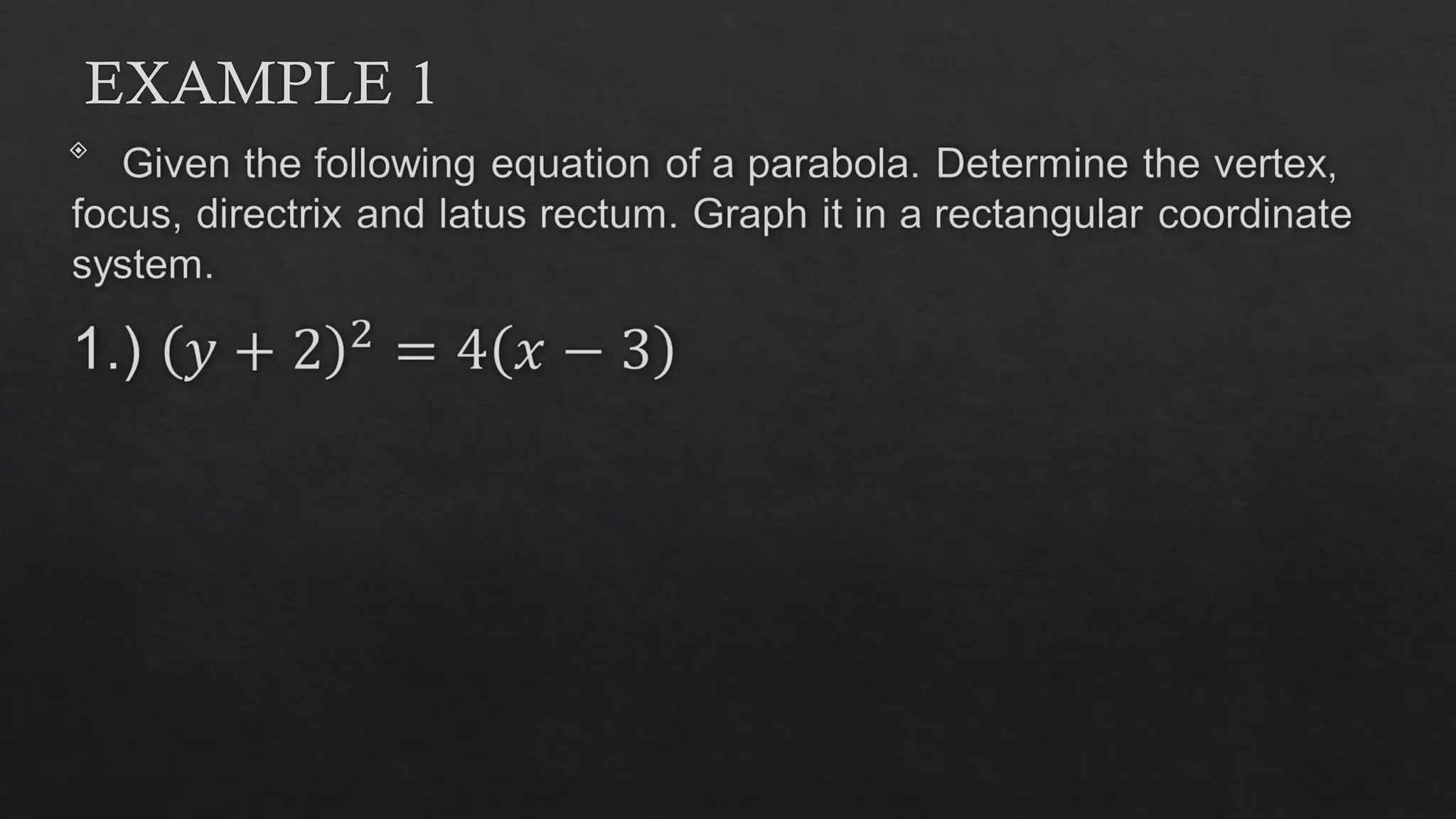 Lesson-6, PARABOLA, CONIC SECTIONS, STEM | PPTX
