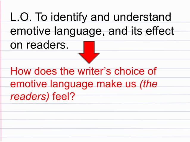Emotive Language | PPTX
