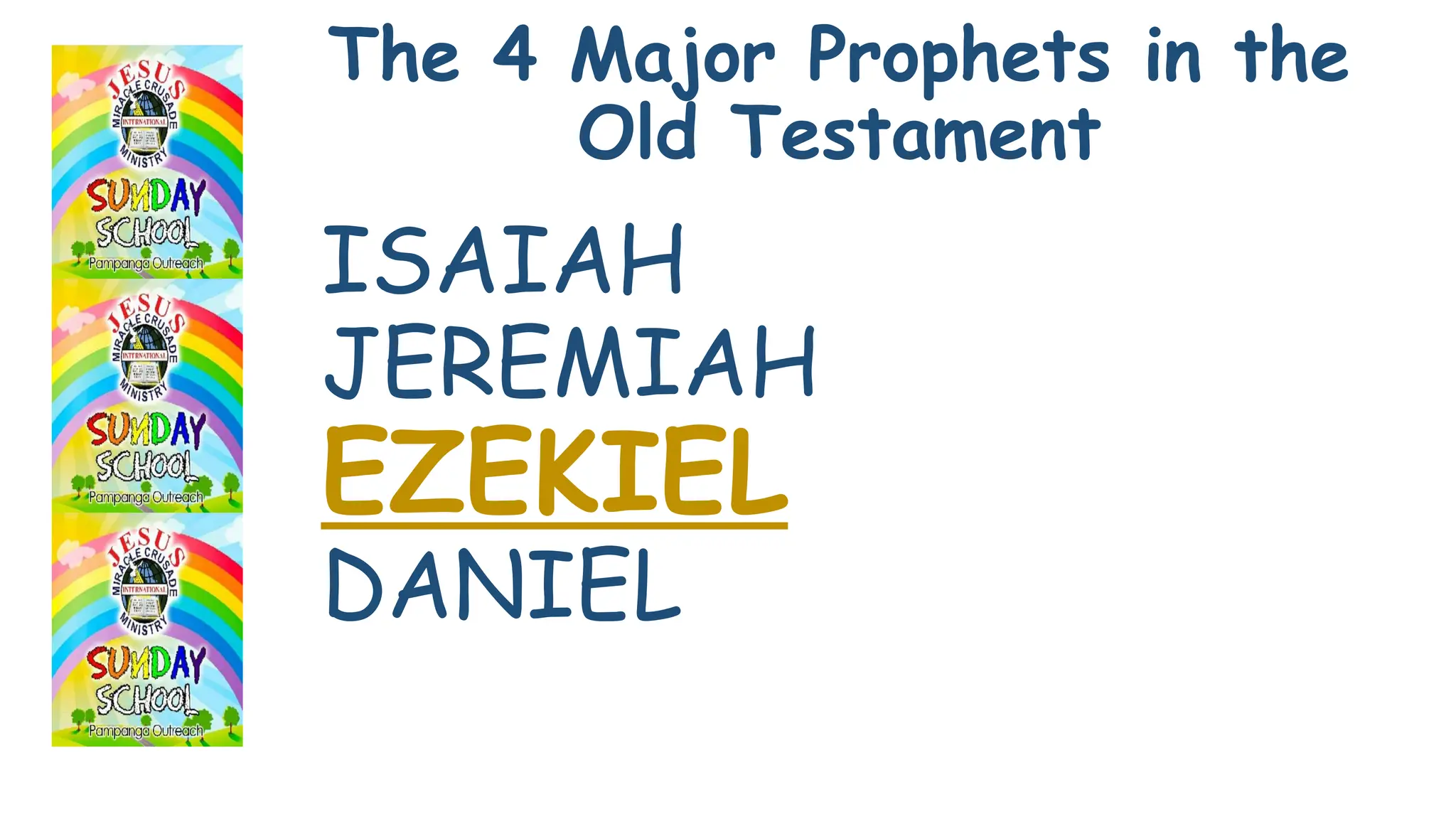 LESSON 6 BIBLE EZEKIEL DANIEL JEREMIAH A | PPT
