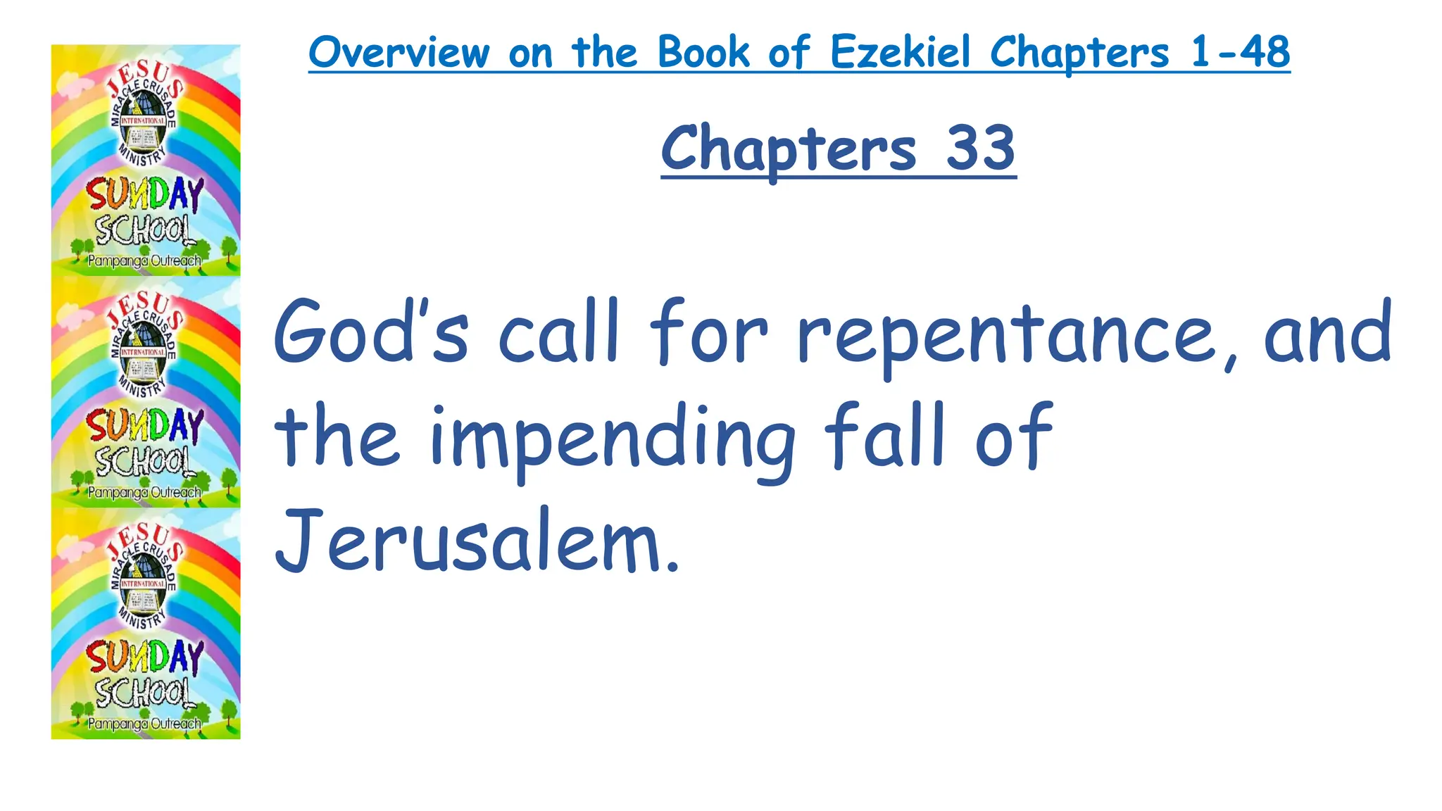 LESSON 6 BIBLE EZEKIEL DANIEL JEREMIAH A | PPT