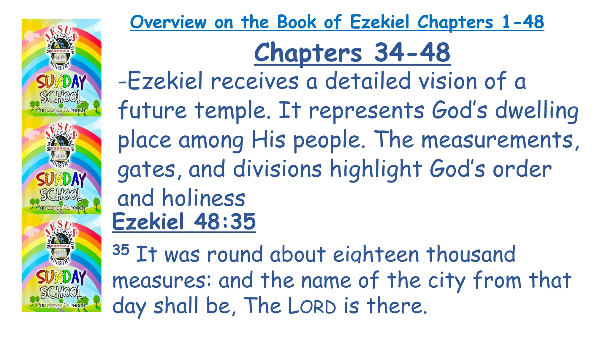 LESSON 6 BIBLE EZEKIEL DANIEL JEREMIAH A | PPT