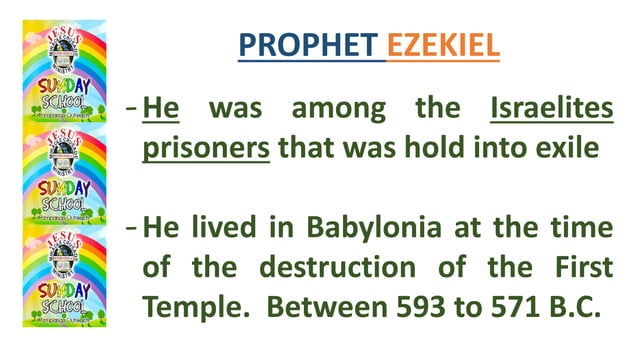 LESSON 6 BIBLE EZEKIEL DANIEL JEREMIAH A | PPT