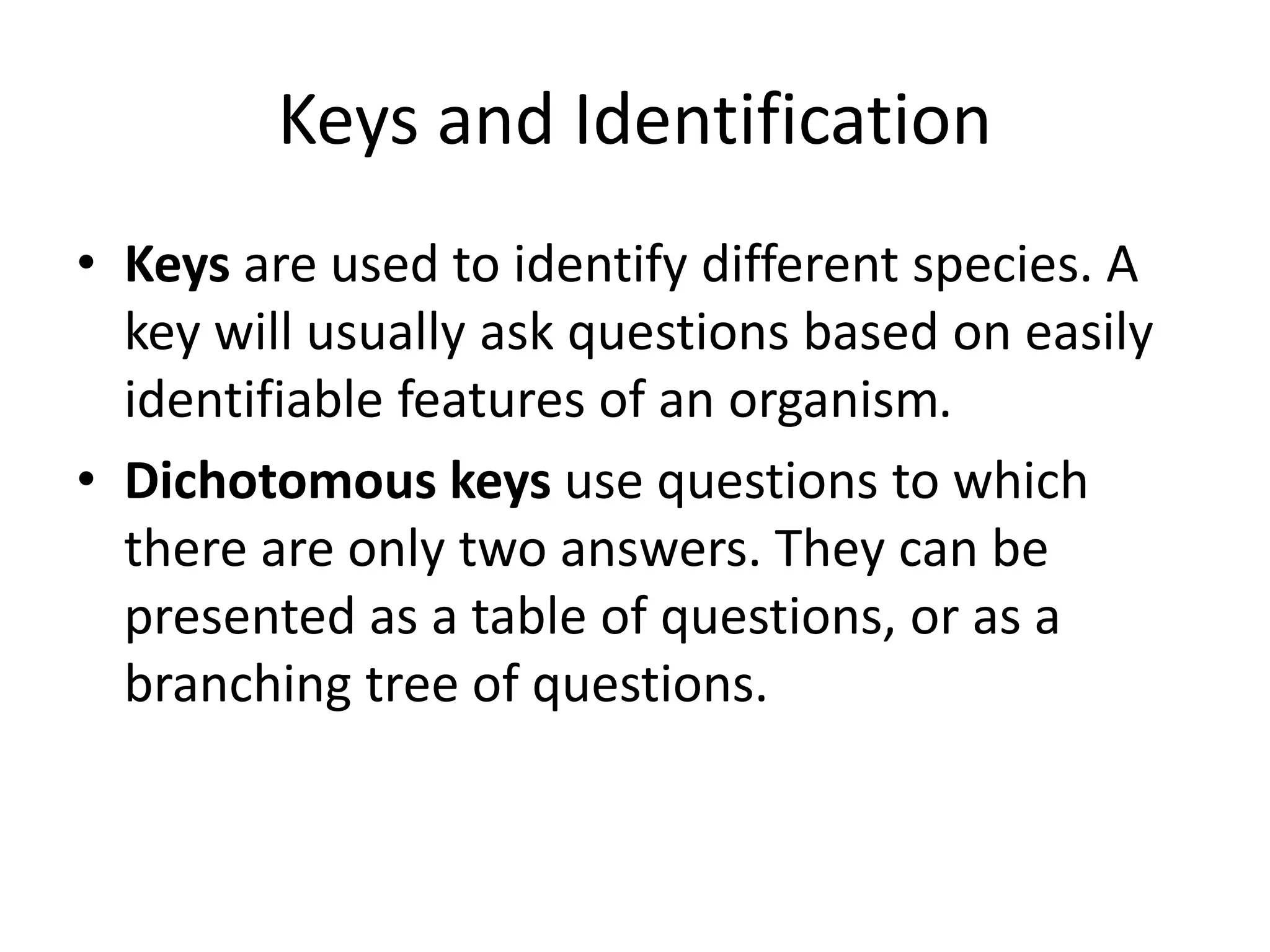 Lesson 6 making biological drawings & using keys | PPTX