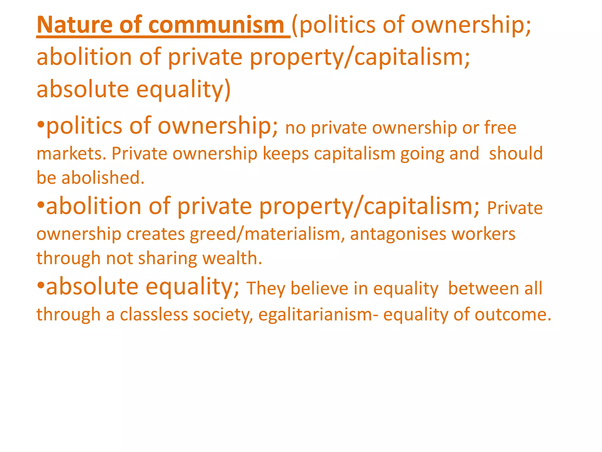 Marxist and communist analysis | PPTX