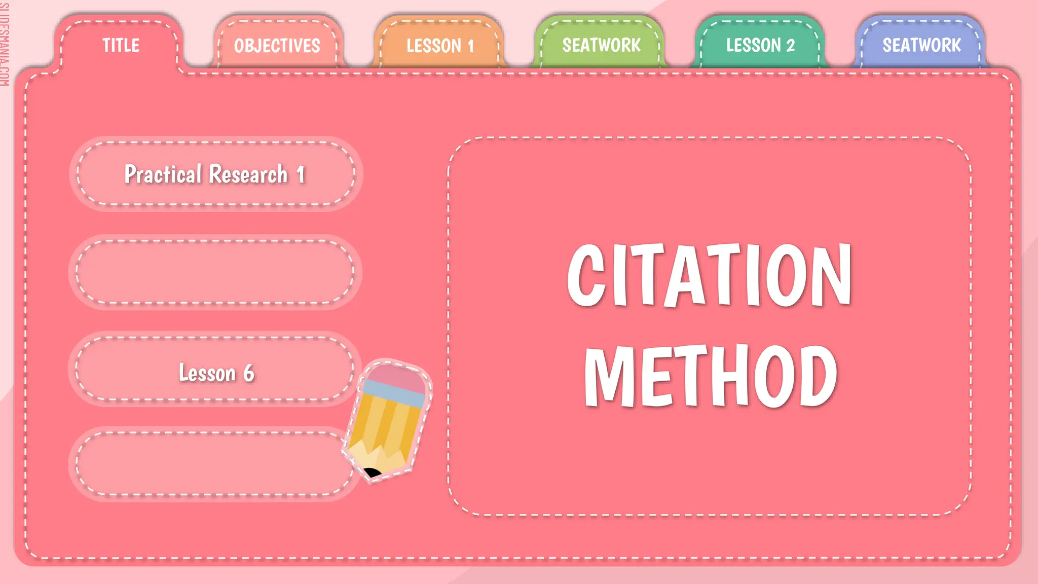 Citation Method Lesson number 6 in Practical Research I | PPTX