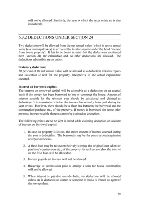 Lesson 6 income from house pro | PDF