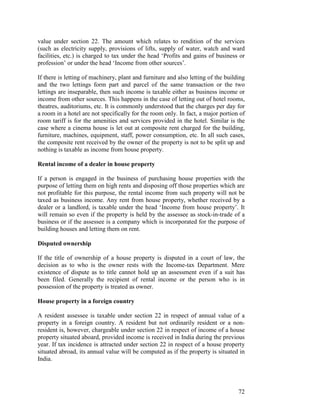 Lesson 6 income from house pro | PDF