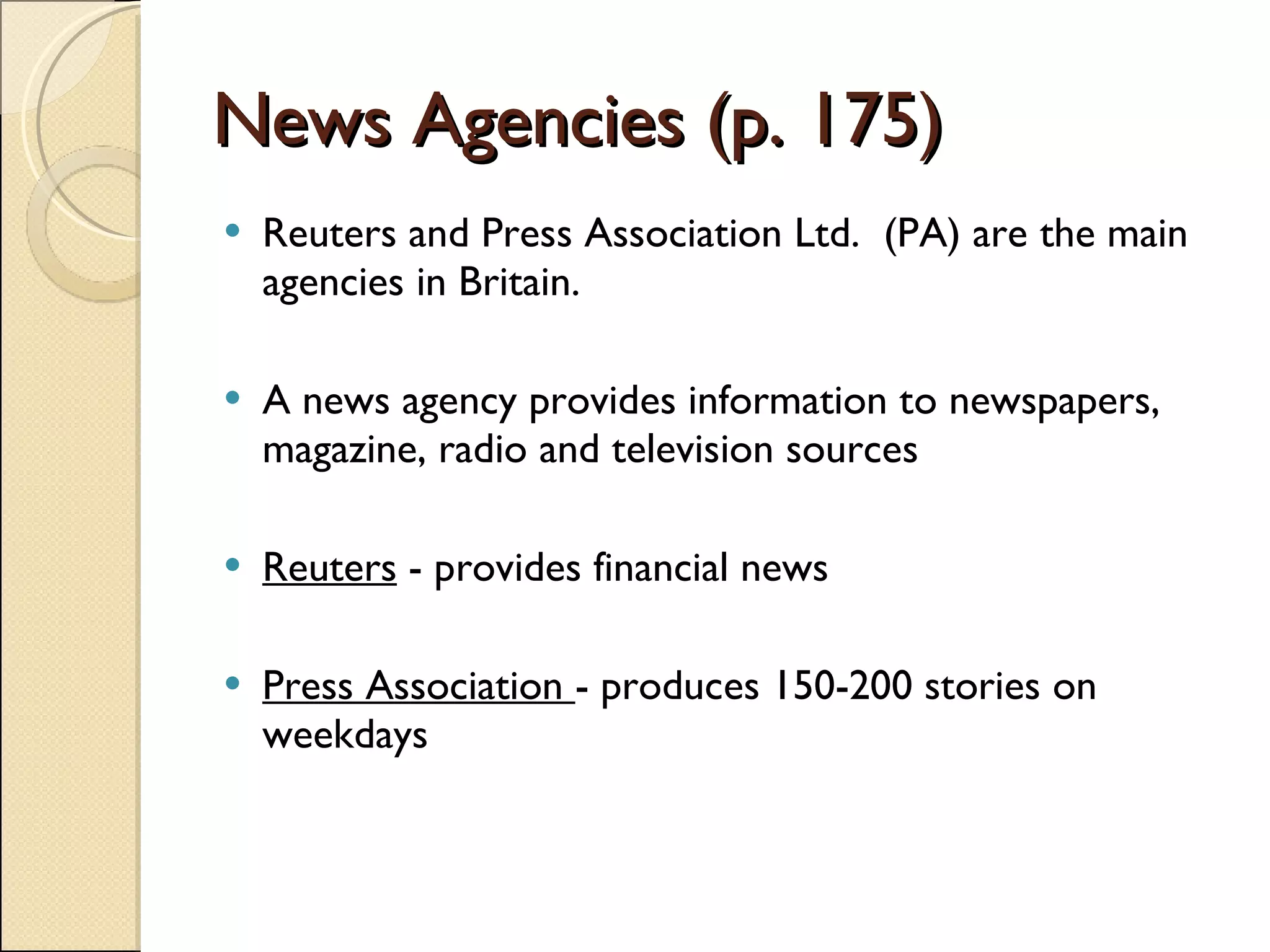 Lesson 6 The Media In Britain | PPT