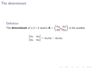 Lesson 7: Determinants II | PPT