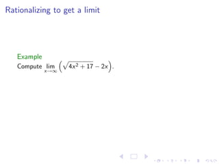 Lesson 7: Limits at Infinity | PDF
