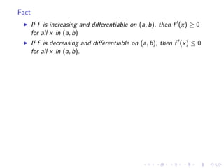 Lesson 7: What does f' say about f? | PDF