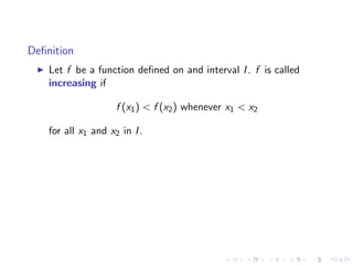 Lesson 7: What does f' say about f? | PPT