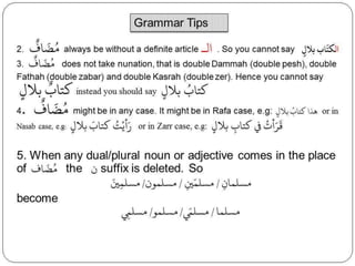 Idafa Structure in Arabic | PPT