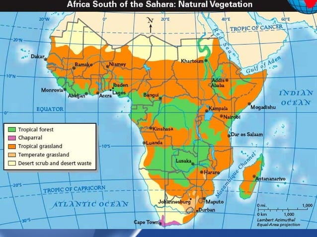 Climate And Vegetation of Africa South of the Sahara | PPT | Africa ...