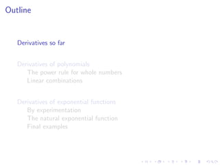 Lesson 8: Derivatives of Polynomials and Exponential functions | PDF