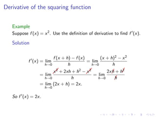 Lesson 8: Derivatives of Polynomials and Exponential functions | PDF