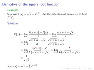Lesson 8: Derivatives of Polynomials and Exponential functions | PDF