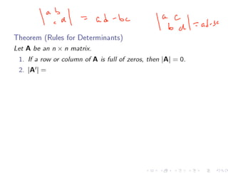 Lesson 8: Determinants III | PDF