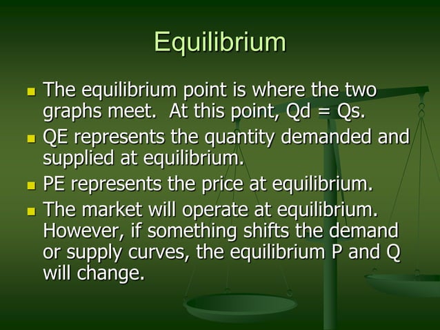 Lesson 8--equilibrium[1] | PPTX | Commodities | Economy